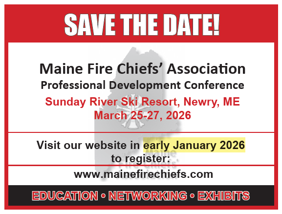 Save the Date: 2026 Professional Development Conference - Maine Fire ...